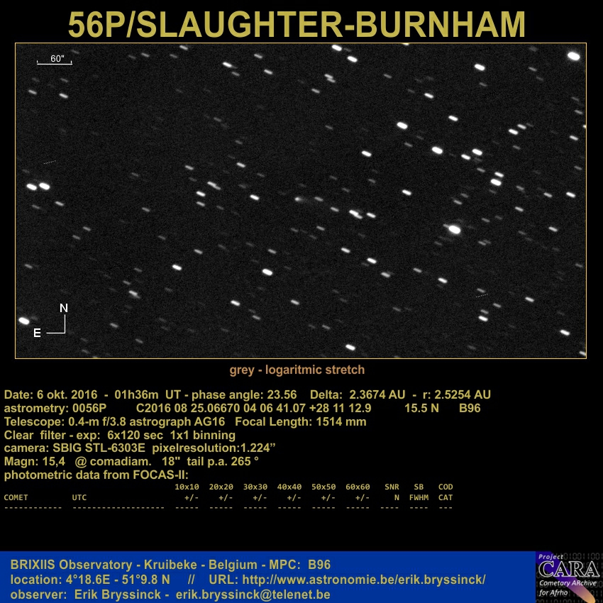 comet 56P/SLAUGHTER-BURNHAM - 25 aug.2016