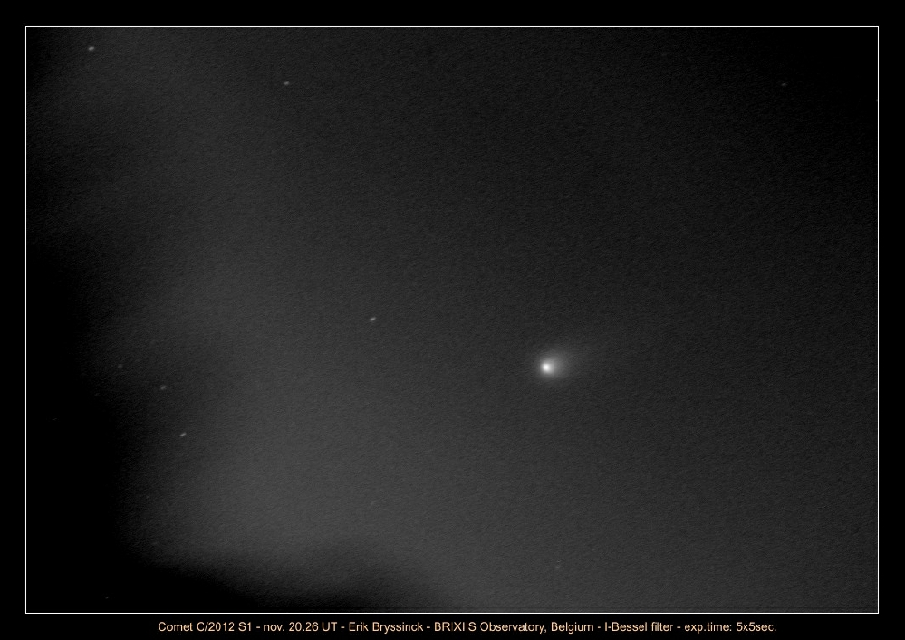 comet C/2012 S1 (ISON) - 20 nov. 2013